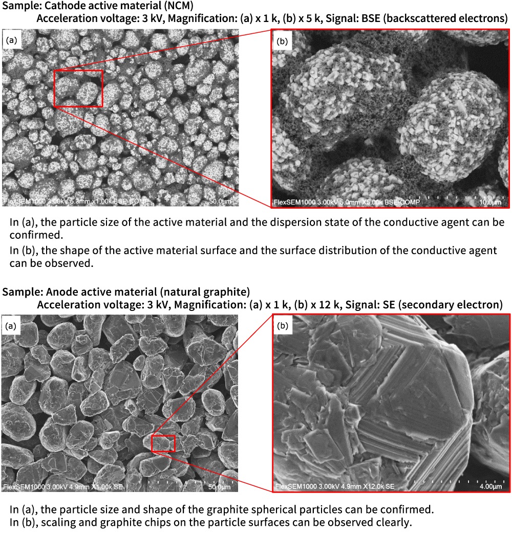 Lithium-Ion Rechargeable Battery Solution:Electron microscopes for ...