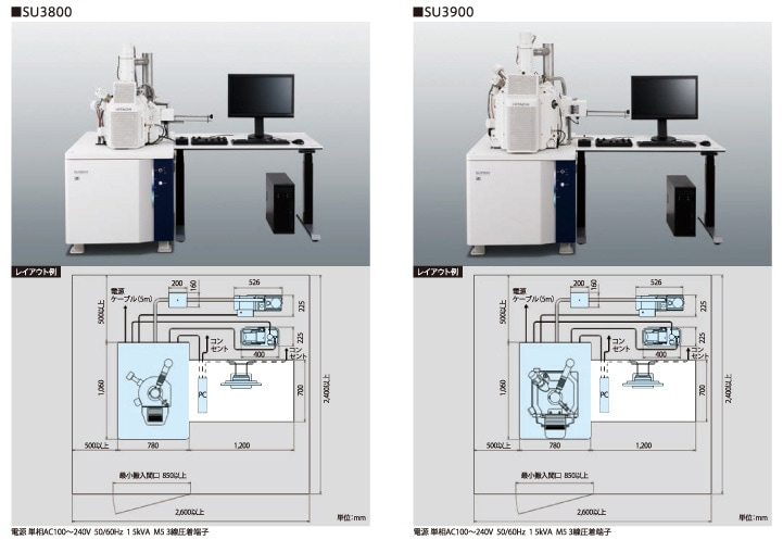 走査電子顕微鏡 SU3800 ：日立ハイテク